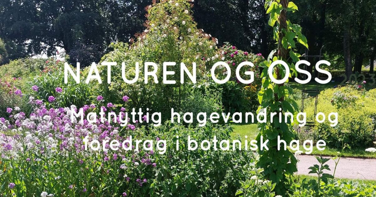 Botanisk hage: Naturen og oss - | Kristiansand er